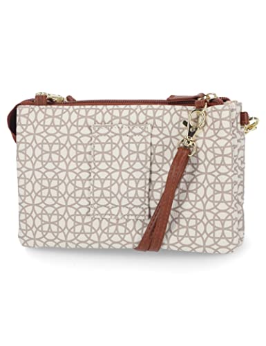 Mundi Brady RFID Wallet Purse Cell Phone Crossbody Bag For Women, Bridgehampton Sand