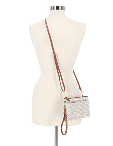 Mundi Brady RFID Wallet Purse Cell Phone Crossbody Bag For Women, Bridgehampton Sand