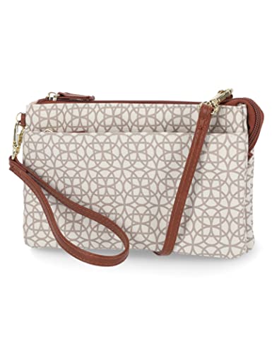 Mundi Brady RFID Wallet Purse Cell Phone Crossbody Bag For Women, Bridgehampton Sand