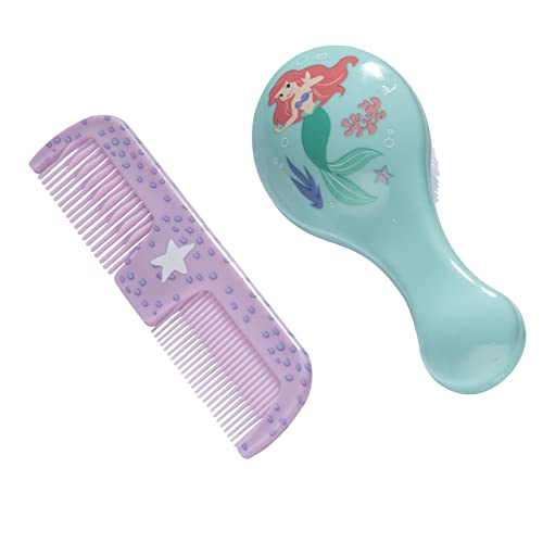 Disney Baby - Infant Health & Grooming Kit 10pc Set Includes: Brush, Comb, Nail Clippers, Medicine Syringe, Nasal, and Carry Case, Ariel