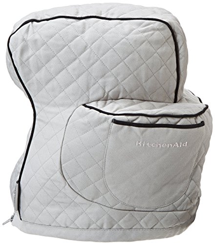 KitchenAid Fitted Stand Mixer Cover, Silver Frost