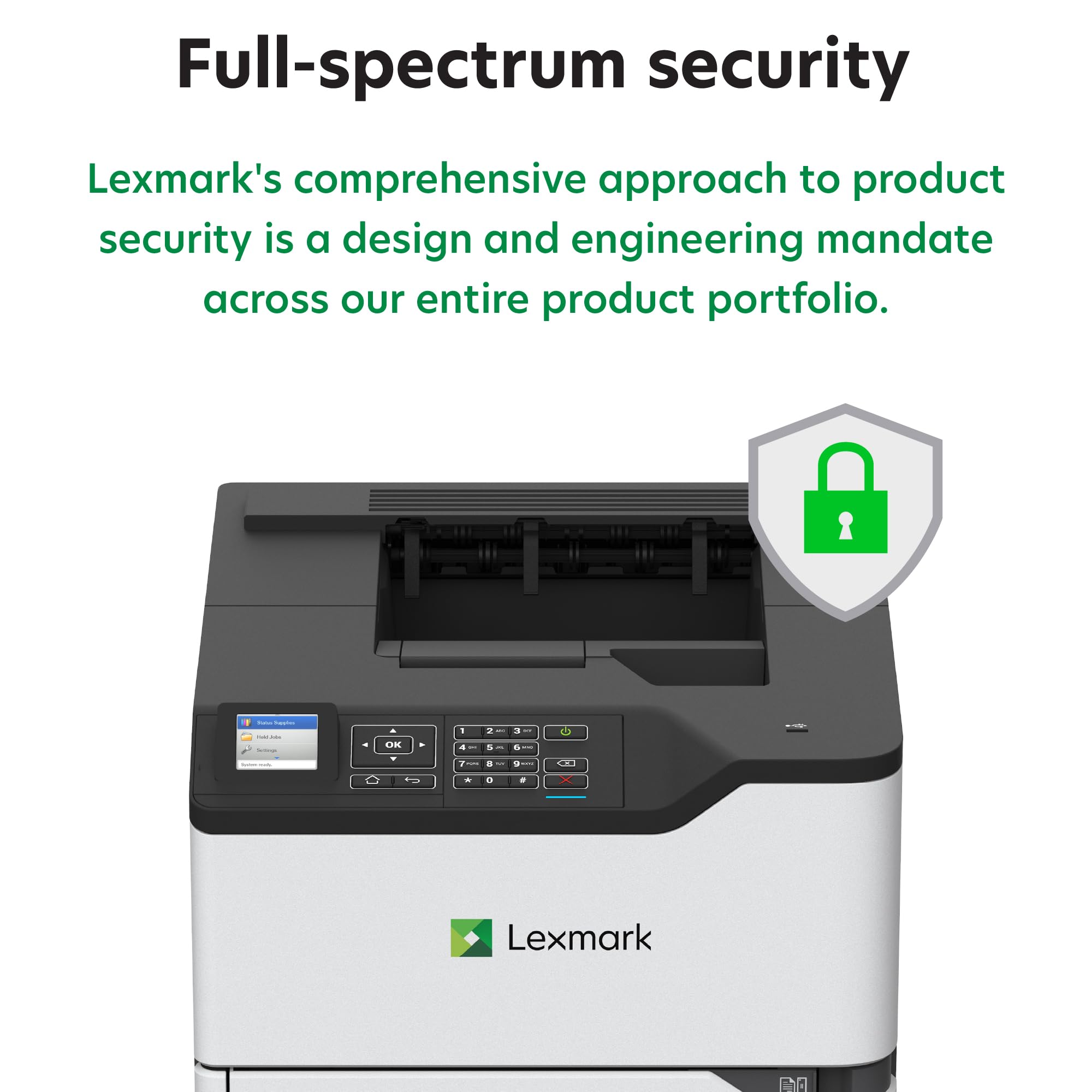 Lexmark MS820 MS821dn Laser Printer - Monochrome - 1200 x 1200 dpi Print - Plain Paper Print - Desktop - 55 ppm Mono Print - A6, Oficio, Envelope No. 7 3/4, Envelope No. 9, B5 (JIS), A4, Legal, A5, Le