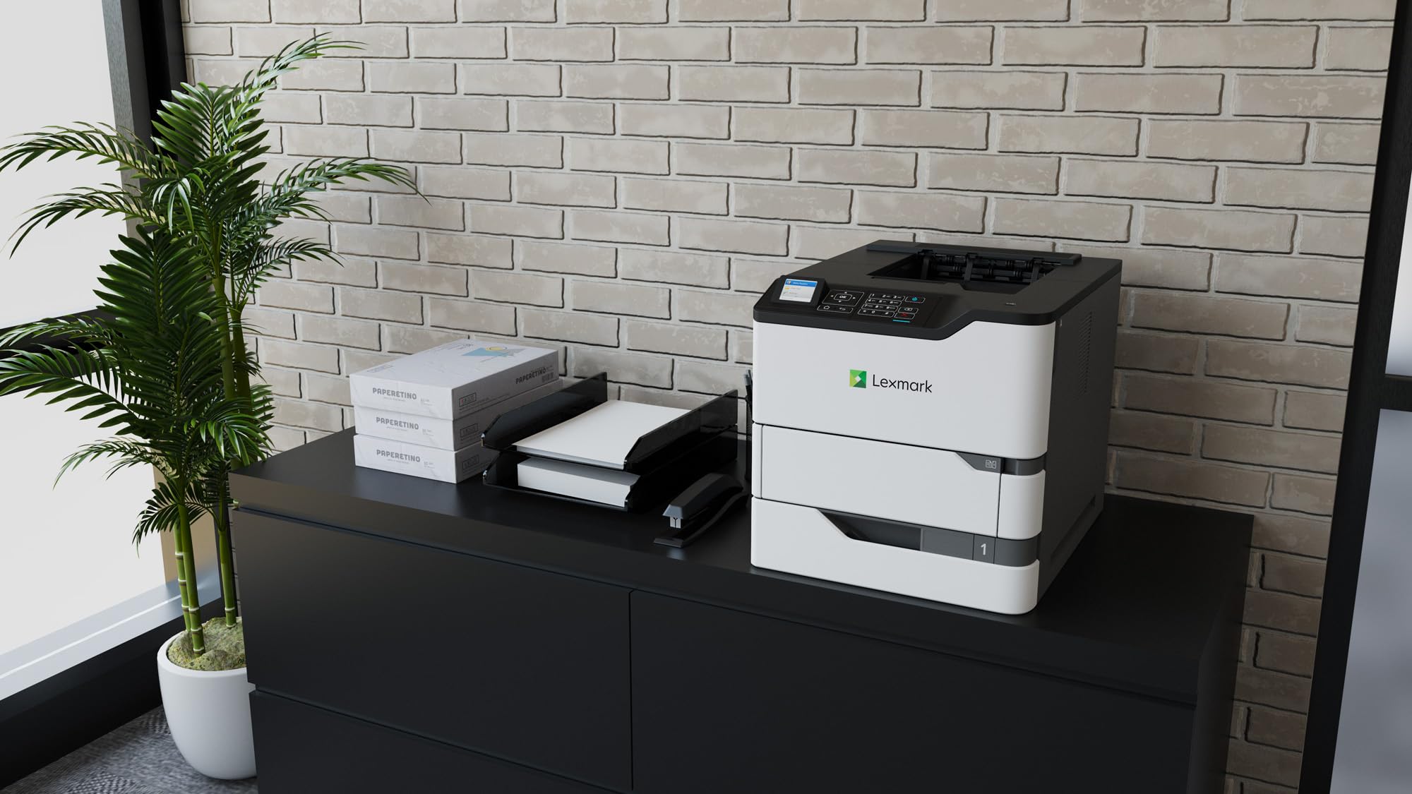 Lexmark MS820 MS821dn Laser Printer - Monochrome - 1200 x 1200 dpi Print - Plain Paper Print - Desktop - 55 ppm Mono Print - A6, Oficio, Envelope No. 7 3/4, Envelope No. 9, B5 (JIS), A4, Legal, A5, Le