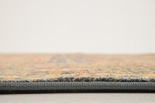 Unique Loom Palace Collection Traditional, Southwestern, Medallion, Geometric Area Rug, 9' 0" x 12' 0", Navy Blue/Tan
