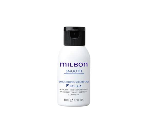 Milbon Smooth Smoothing Shampoo Fine Hair 1.7 oz Travel Size