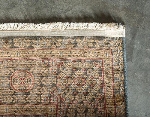 Unique Loom Palace Collection Traditional, Southwestern, Medallion, Geometric Area Rug, 9' 0" x 12' 0", Navy Blue/Tan