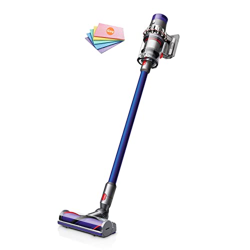 Dyson V10 Allergy Cordless Stick Vacuum Cleaner: 14 Cyclones, Fade-Free Power, Whole Machine Filtration, Hygienic Bin Emptying, Wall Mounted, Up to 60 Min Runtime, Blue