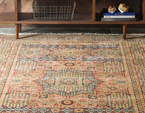 Unique Loom Palace Collection Traditional, Southwestern, Medallion, Geometric Area Rug, 9' 0" x 12' 0", Navy Blue/Tan