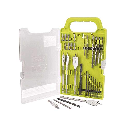 Ryobi A983102 31-Piece Black Oxide Drilling and Driving Bit Kit for Wood, Metal, Plastic, and Masonry