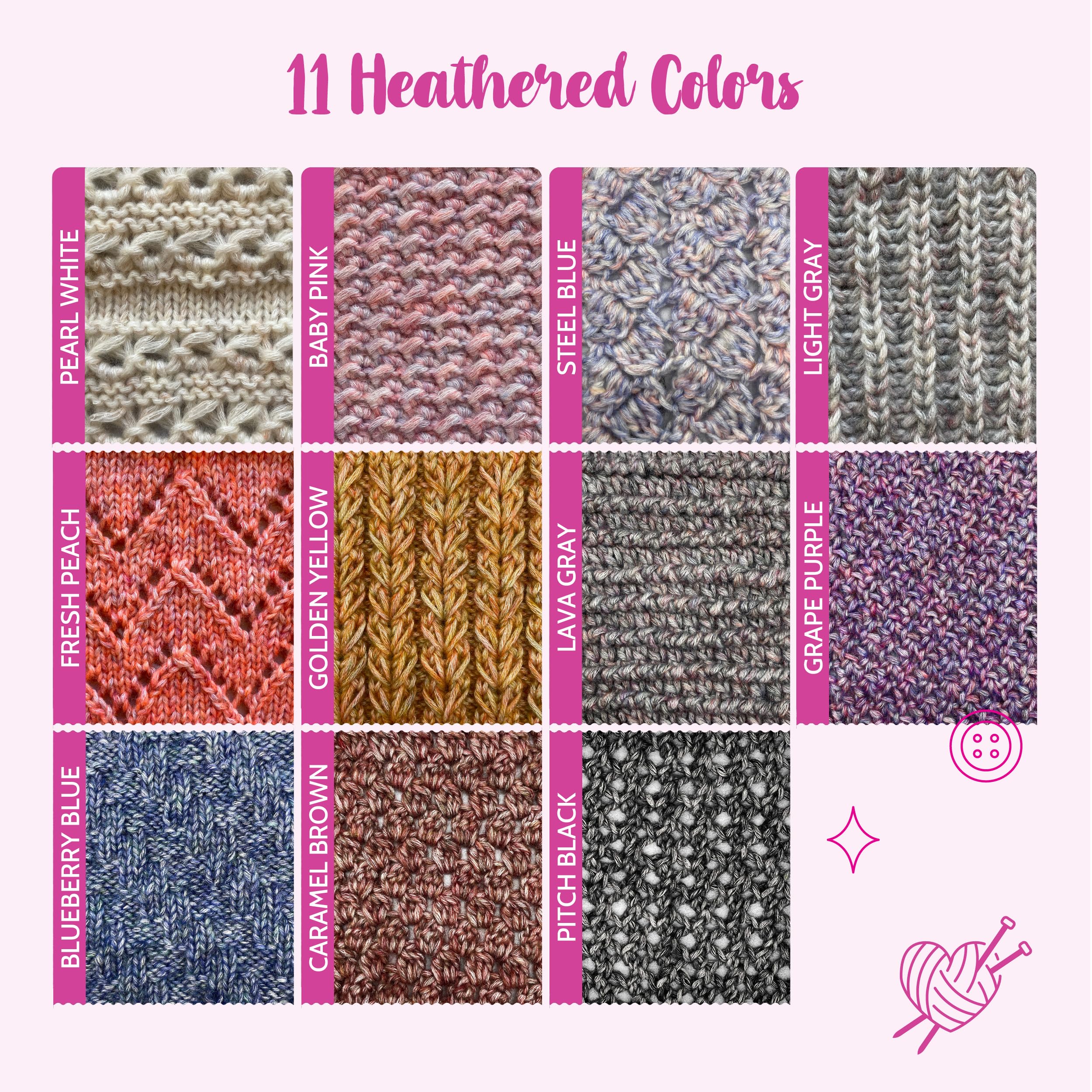 Cotton to The Core Worsted Weight Yarn for Crocheting, 3 Skeins, 654 Yds/300G, Free Patterns - Soft Cotton Yarn for Knitting - #4 Medium Worsted Weight - Grape Purple