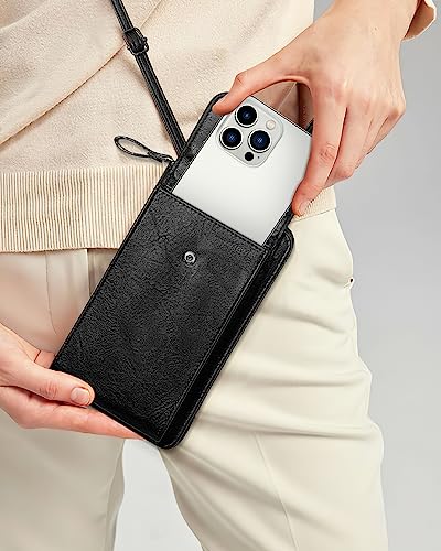 FEITH&FELLY Small Cell Phone Purse Crossbody Bag PU Leather Wallet Purse for Women with Card Slots