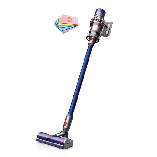 Dyson V10 Allergy Cordless Stick Vacuum Cleaner: 14 Cyclones, Fade-Free Power, Whole Machine Filtration, Hygienic Bin Emptying, Wall Mounted, Up to 60 Min Runtime, Blue