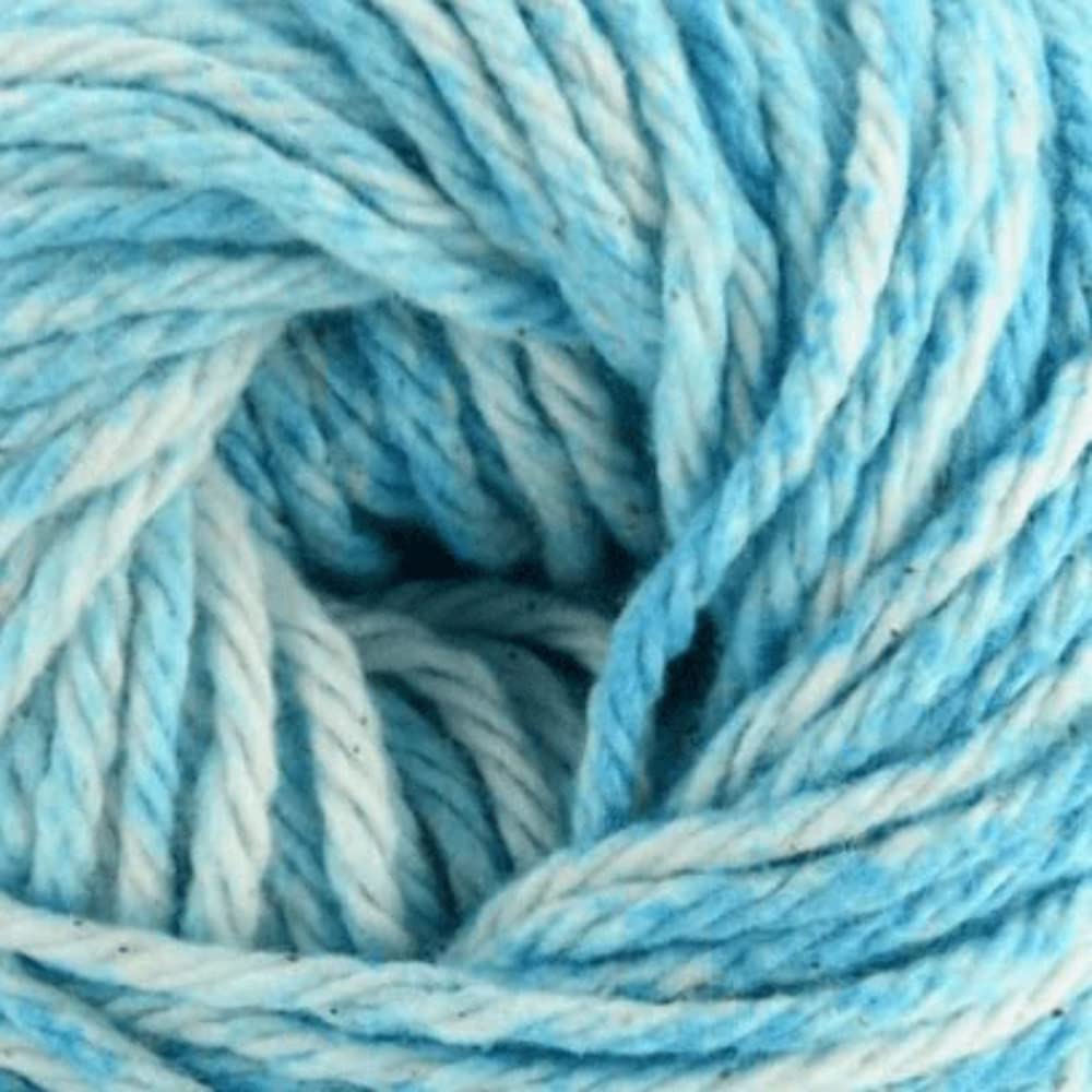 Premier Yarns Home Cotton Cone Yarn, Ideal Knitting and Crochet Supplies, Made of Recycled Cotton and Polyester, Tangerine Splash, 700 yards