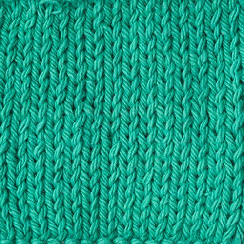 Bernat Handicrafter Cotton Solids Yarn, 1.75 oz, Gauge 4 Medium, 100% Cotton, Emerald