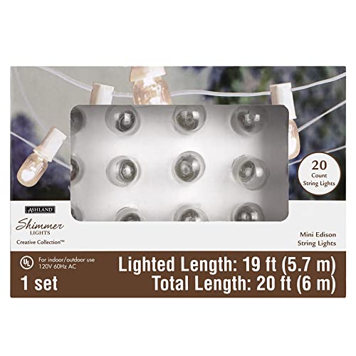 Ashland Michaels 20ct. Creative Collection⢠Shimmer Lights Vintage Edison String Lights