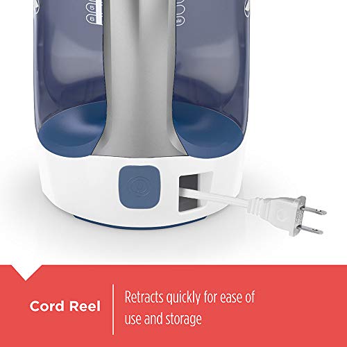 BLACK+DECKER Xpress Steam Cord Reel Iron with Nonstick Soleplate, Blue, ICR16X