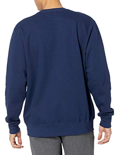 Russell Athletic Mens Cotton Rich 2.0 Premium Fleece Sweatshirt Shirt, Navy, Large US