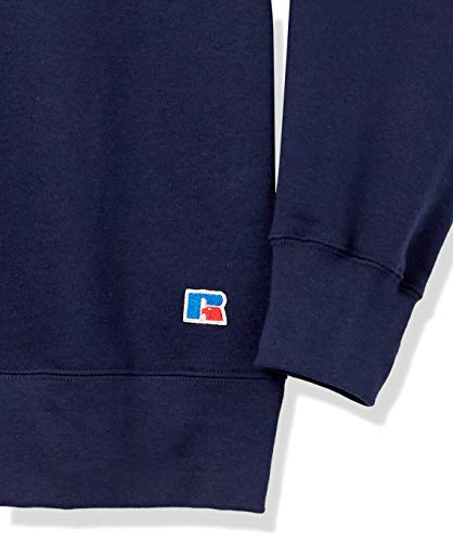 Russell Athletic Mens Cotton Rich 2.0 Premium Fleece Sweatshirt Shirt, Navy, Large US
