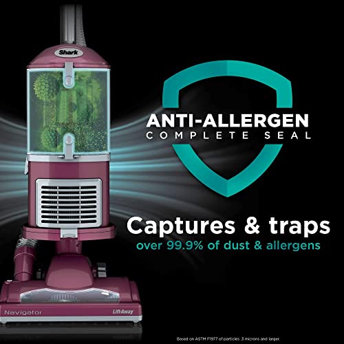 Shark CU520 Navigator Lift-Away XL Upright Vacuum Multi Surface Floor Cleaner with Crevice Tool, Purple (Renewed)
