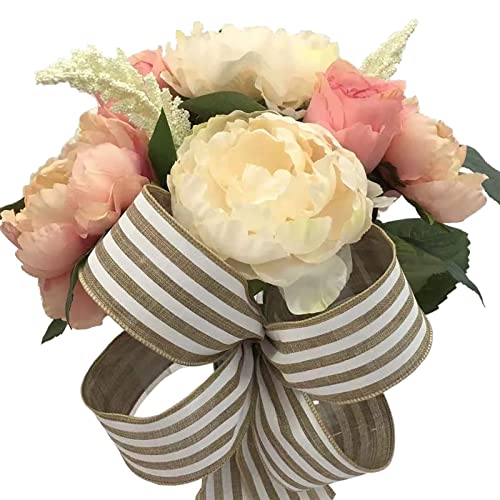Michaels Cream & Pink Peony, Rose & Berry Cone by Ashland®