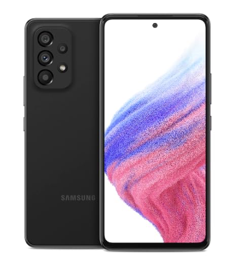 SAMSUNG Galaxy A53 5G LTE UW SM-A536V - 128GB - 6.5 inch - Black - Verizon + GSM Unlocked - No Micro SD Memory Expansion Capabilities - (Renewed)