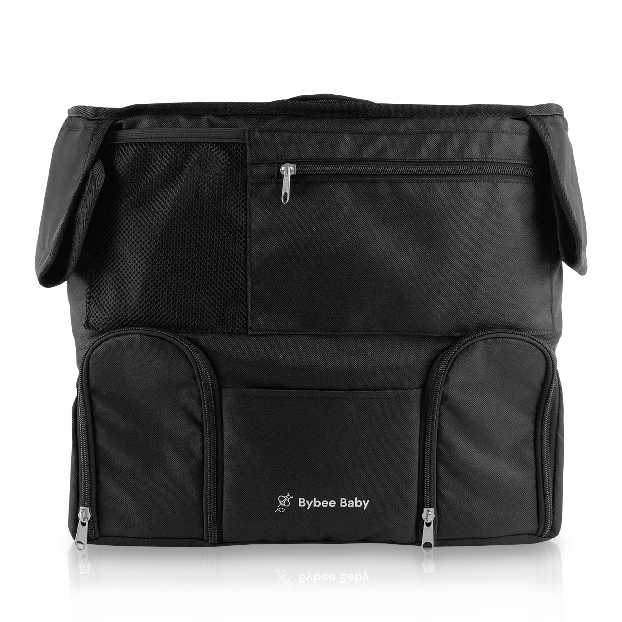Bybee Baby Universal Stroller Organizer with Insulated Cup Holder, stroller phone holder. Parent Console AccessorieFits for Stroller like Uppababy, Baby Jogger, Britax, BOB, Umbrella and Pet Stroller.