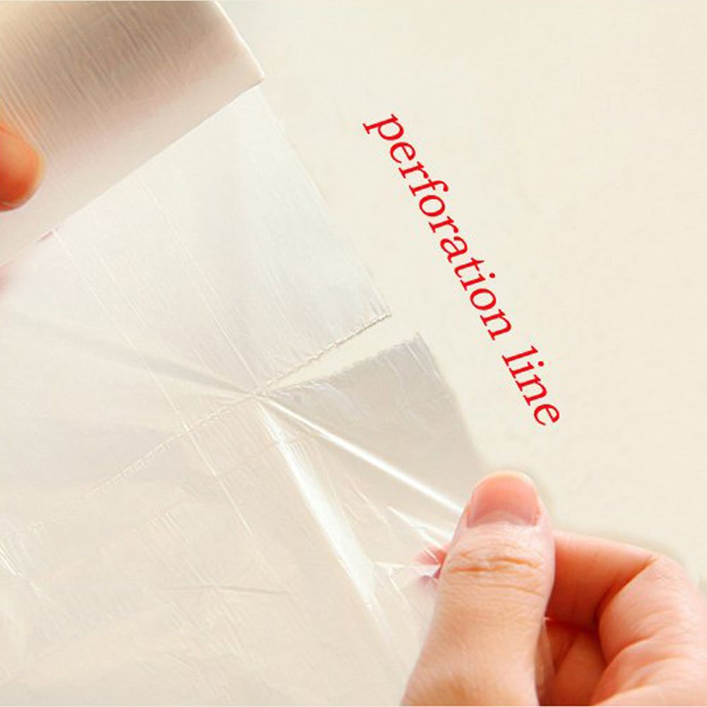 Immuson 12" x 20" Plastic Produce Bag on a Roll Food Storage Bags Clear Plastic Produce Bag for Fruits, Vegetable,Bread, Kitchen Bags (350 Bags-1 Roll)