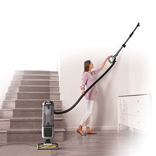Shark Navigator Zero-M Self-Cleaning Brushroll Pet Pro (ZU62) Upright Vacuum, Pewter Grey Metallic (Renewed)