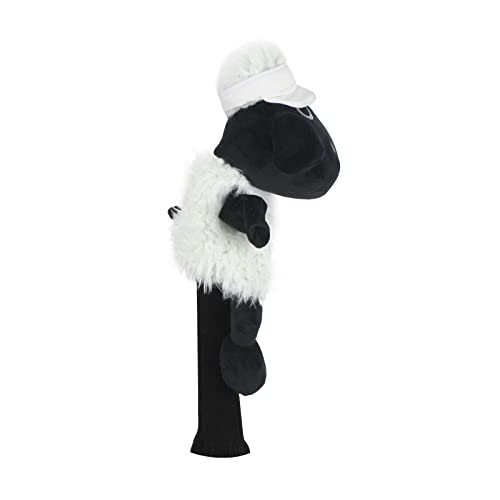 Scott Edward Animal Zoo Golf Driver Wood Covers, Fit Drivers and Fairway, Lovely Dogs, Funny and Functional (Black Sheep, Driver Head)