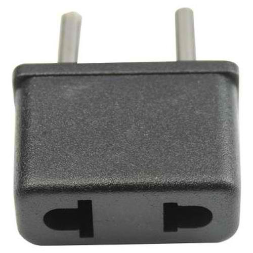 Adapter Plug - Europe - Universal Polarized Wide Input Round Pins - Heavy Duty 16 Amp Rating