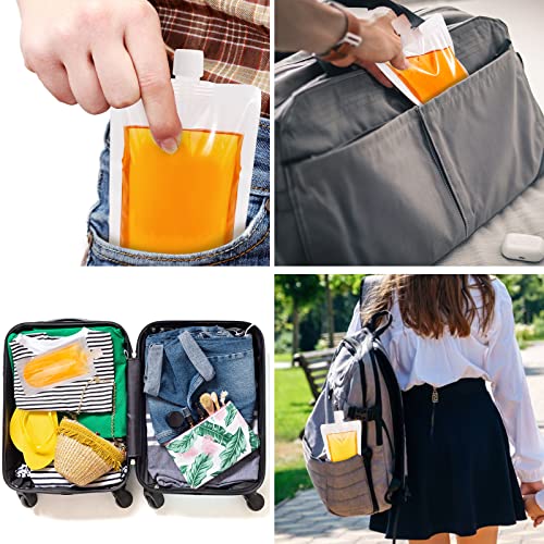 Plastic Flasks,20PACK,Concealable and Reusable Drink Bags,Leak-Proof,BPA-Free for Travel,Outdoor Sports,Concerts,Events(2Funnels and 24PCS Label stickers included)