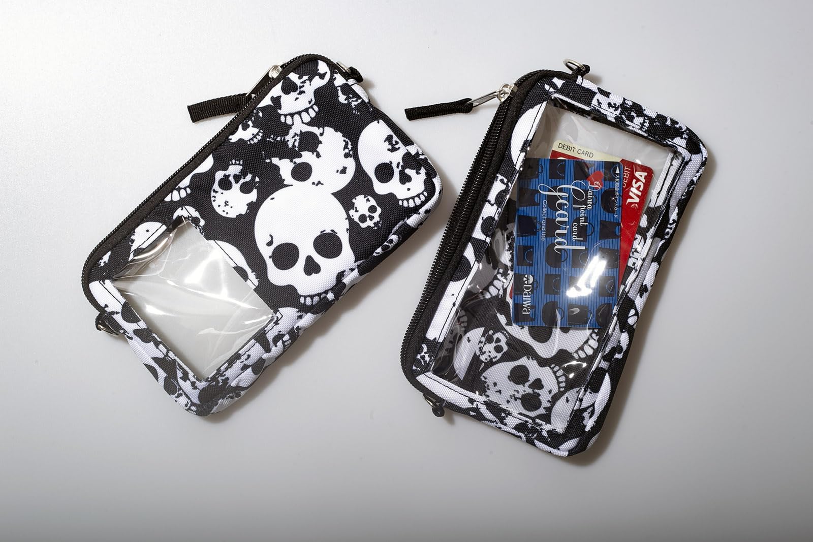 DQL Phone Purses with Crossbody Strap, Small Phone Holder with Interior Pocket for iPhone 15/14/13/12 - Skull Pattern
