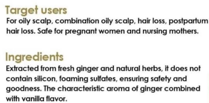 WEILAIYA White Ginger Prevent Hair Loss Shampoo 14g and Conditioner 14g Mini sample/travel/test try set for Normal/Oily Hair & Scalp