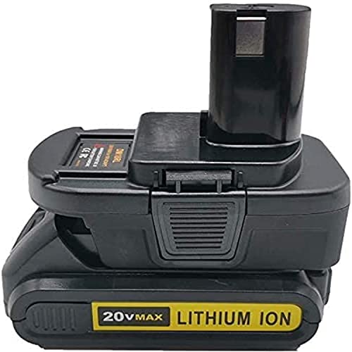 GESHUPOR Battery Adapter for Dewalt for Milwaukee 20V/18V Li-Ion Battery Convert to for Ryobi 18V P108 ABP1801 Battery with USB Port