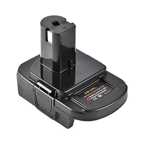 GESHUPOR Battery Adapter for Dewalt for Milwaukee 20V/18V Li-Ion Battery Convert to for Ryobi 18V P108 ABP1801 Battery with USB Port