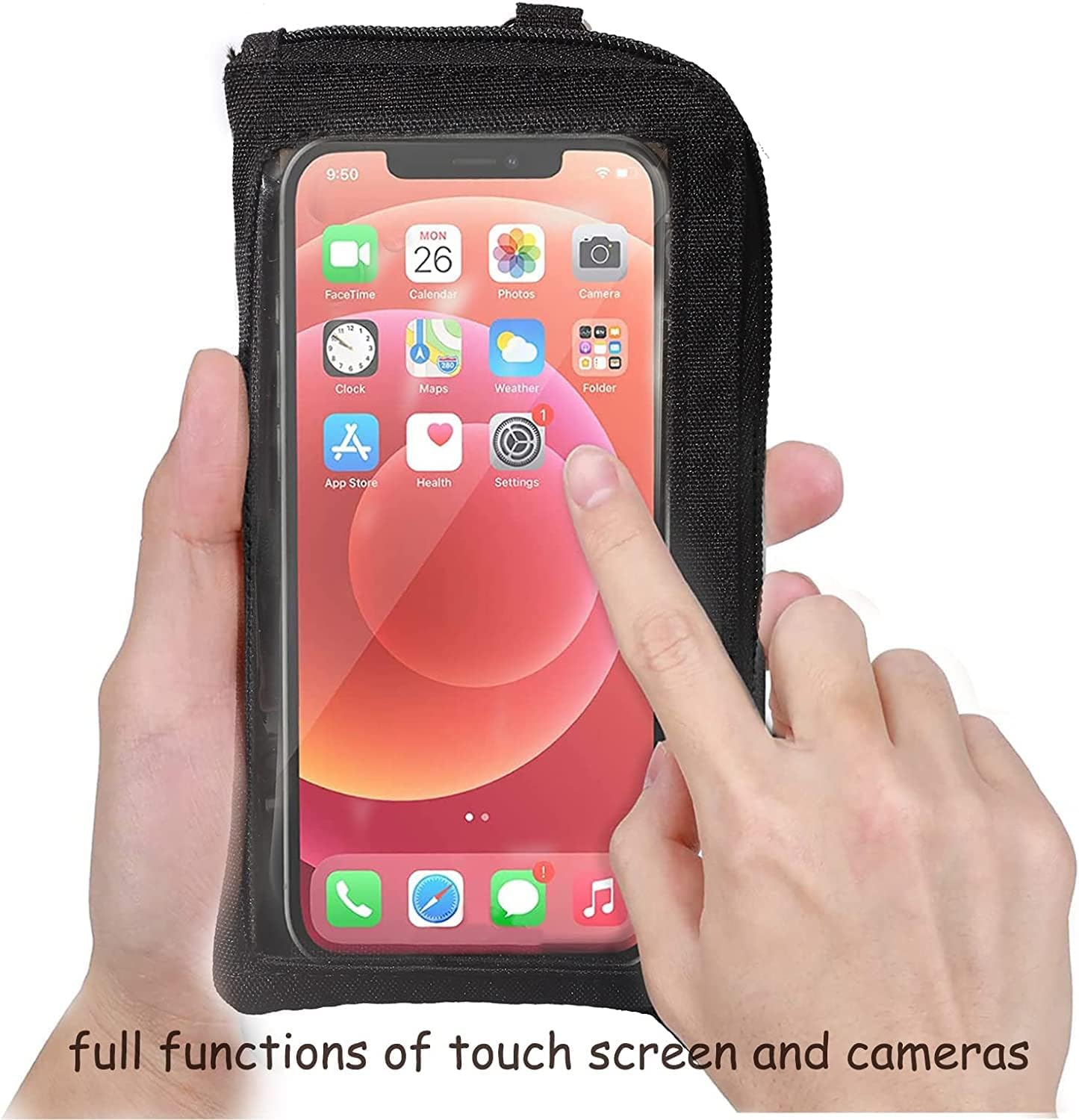 DQL Phone Purses with Crossbody Strap, Small Phone Holder with Interior Pocket for iPhone 15/14/13/12 - Skull Pattern