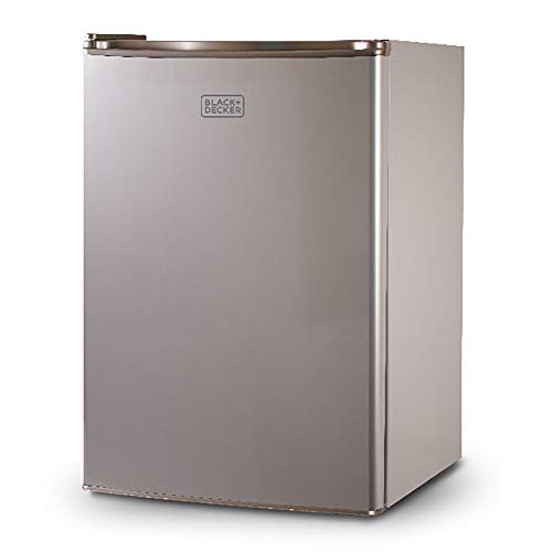 BLACK+DECKER BCRK17V Compact Refrigerator Energy Star Single Door Mini Fridge, 1.7 Cubic Ft, VCM & BCRK17V Compact Refrigerator Energy Star Single Door Mini Fridge with Freezer, 1.7 Cubic Ft, VCM