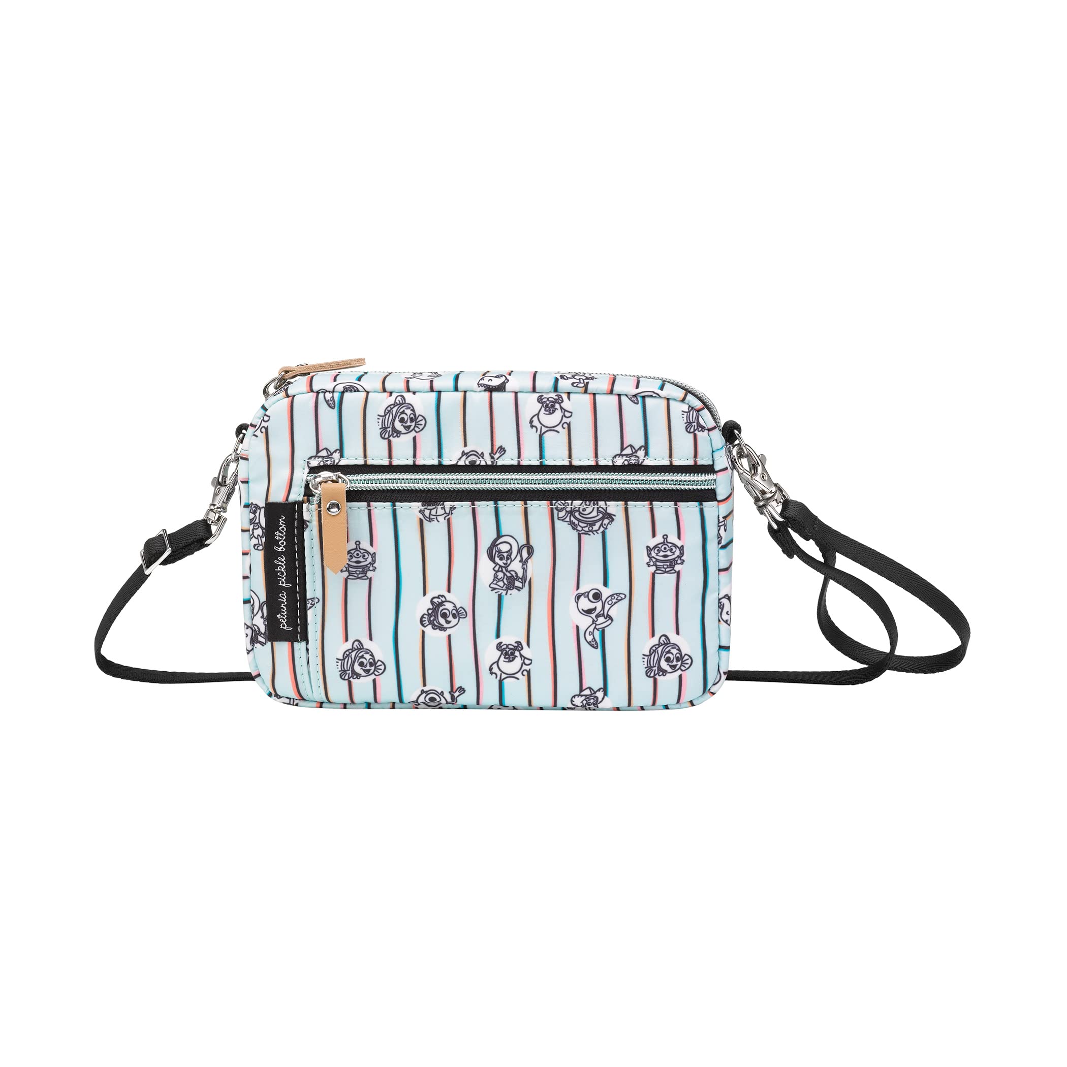 Petunia Pickle Bottom Adventurer Wristlet, Crossbody Strap, Waist Belt Bag, Purse, Wallet | Versatile, Fashionable | Disney & Pixar Playday