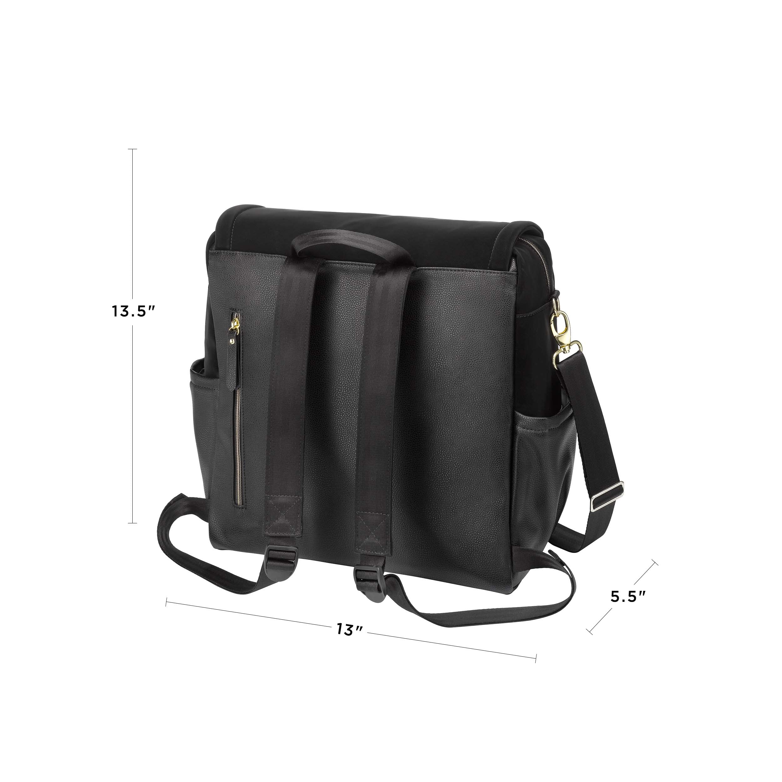 Petunia Pickle Bottom Boxy Backpack, Diaper Bag, Stylish Baby Bag, Spacious Backpack, On-The-Go Moms, Twilight Black