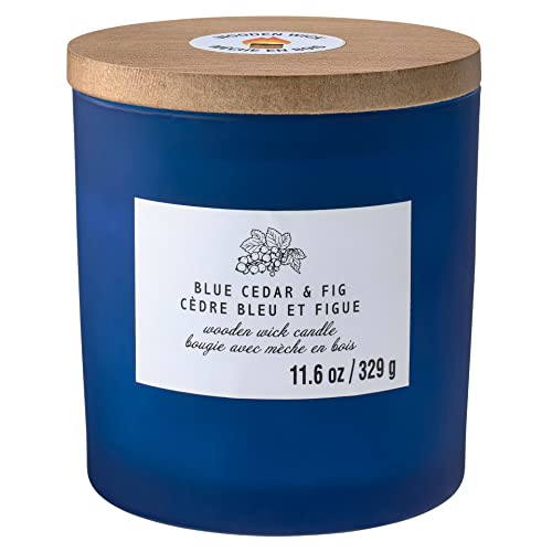 Michaels Bulk 8 Pack: Blue Cedar & Fig Wooden Wick Jar Candle by AshlandÂŽ