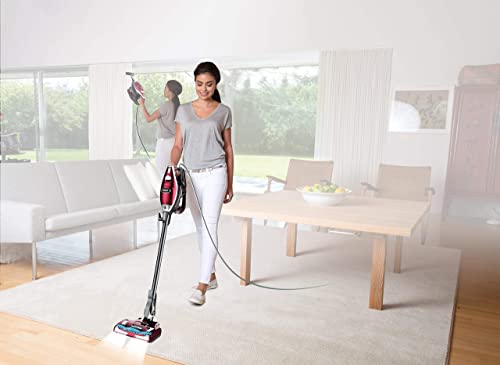 Shark Rocket DeluxePro Ultra-Light Upright Corded Stick Vacuum, Bordeaux (Renewed)