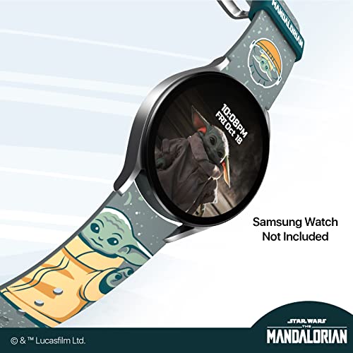 Star Wars: The Mandalorian – Grogu Smartwatch Band – Officially Licensed, Compatible with Samsung Watch (watch not included) - 20mm