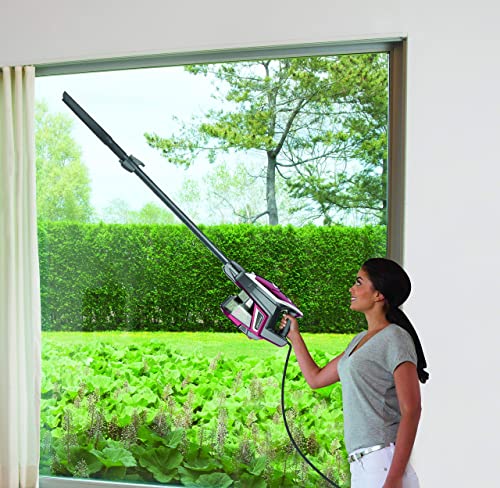 Shark Rocket DeluxePro Ultra-Light Upright Corded Stick Vacuum, Bordeaux (Renewed)