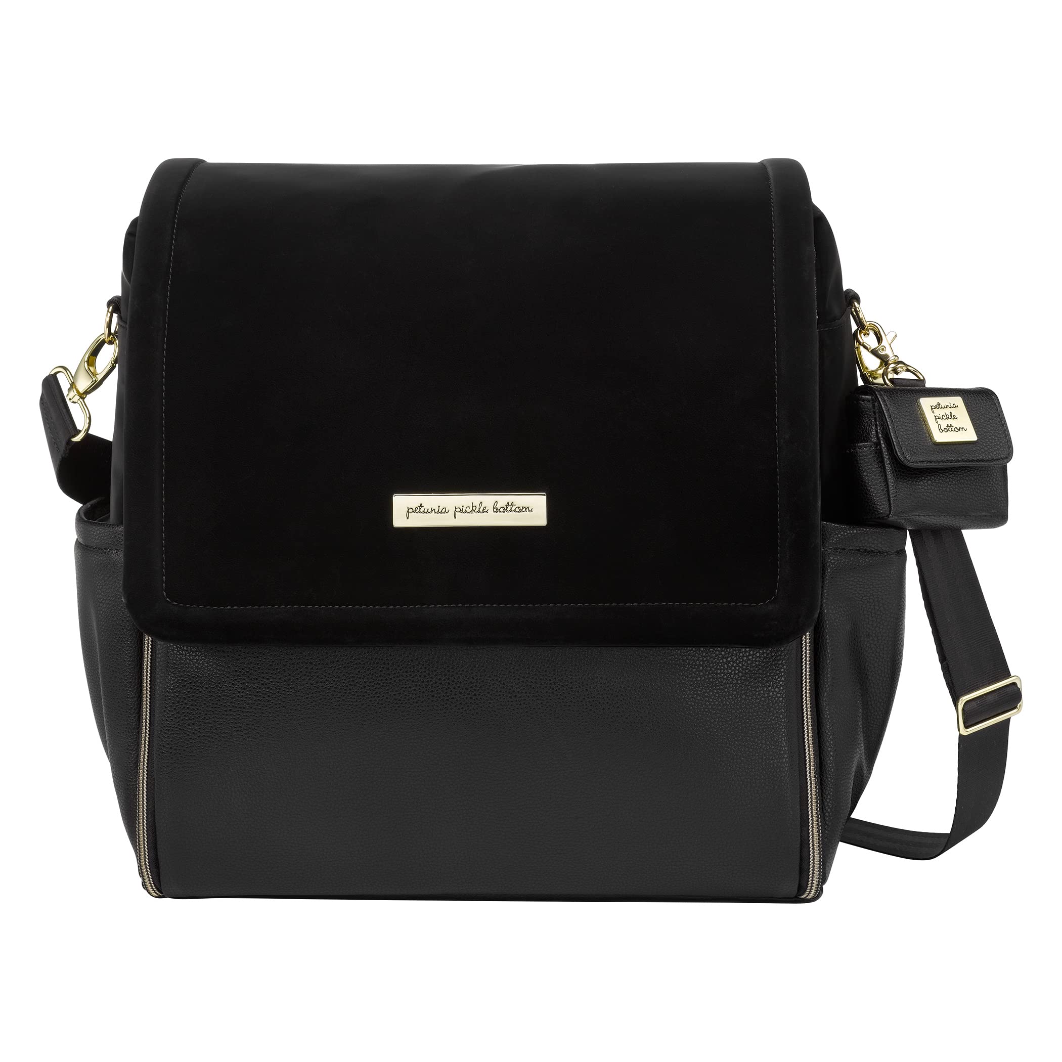 Petunia Pickle Bottom Boxy Backpack, Diaper Bag, Stylish Baby Bag, Spacious Backpack, On-The-Go Moms, Twilight Black