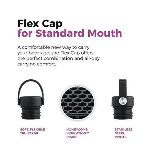 Hydro Flask Standard Mouth Flex Cap - Black