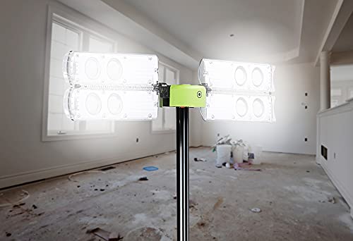PowerSmith Voyager PVLR8000A-C 8000 Lumen Collapsible Cordless Tripod LED Work Light. Bare Light Only. 3-Way Power. AC or DC Adaptor or Battery Needed to Use Light