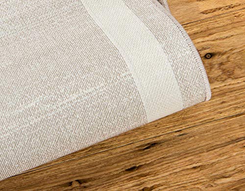 Unique Loom Uptown Collection by Jill Zarin Collection Greek Key Textured Modern Light Brown Area Rug (9' 0 x 12' 0)
