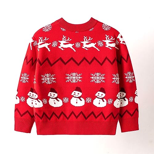 Unisex Baby Sweatshirt Waffle Knit Baby Clothes Cotton Xmas Reindeer Sweaters Sweatshirts Tops Christmas Jumper