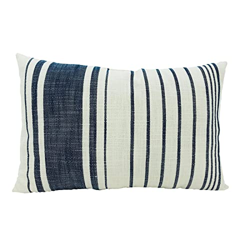 Ashland Michaels Navy Striped Pillow