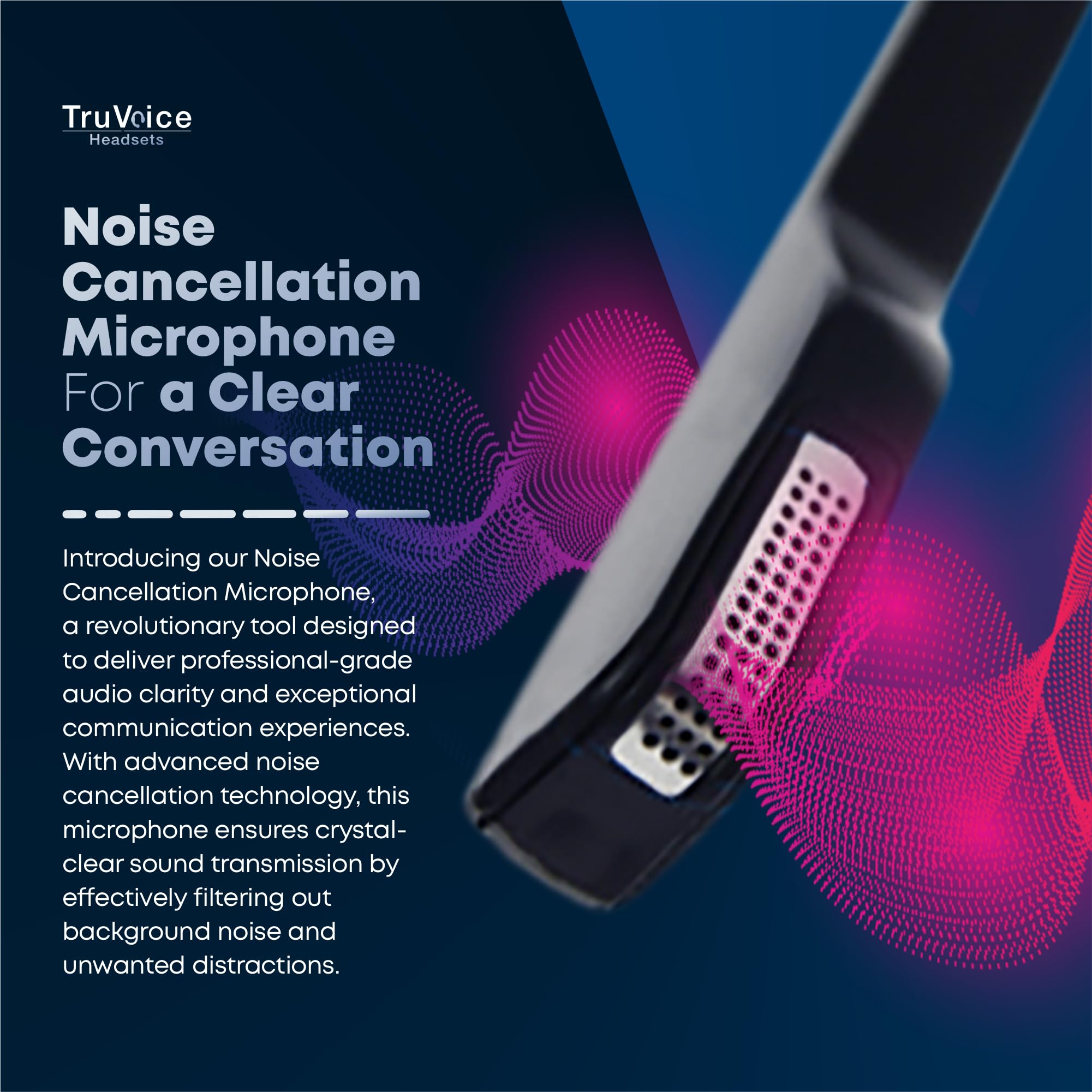 TruVoice HD-500 Deluxe Office/Call Center Headset with Noise Canceling Microphone & HD Speakers - Compatible with Mitel, Nortel, Avaya Digital, Polycom, Shoretel, Aastra, Digium, Allworx, ESI, Fanvil